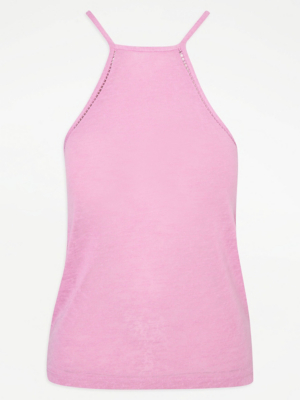 Pink Ladder Trim Vest | Women | George at ASDA