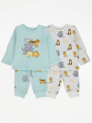 That's Not My... Safari Animals Pyjamas 2 Pack | Baby | George at ASDA