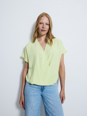 Lime Wrap Front Blouse | Women | George at ASDA
