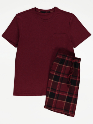 Red Checked Short Pyjamas Gift Set | Men | George at ASDA
