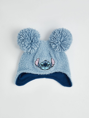 Disney Lilo and Stitch Blue Pom Pom Trapper Hat | Baby | George at ASDA