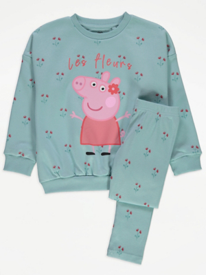 Peppa Pig Les Fleurs Sweatshirt and Leggings Outfit | Kids | George at ASDA