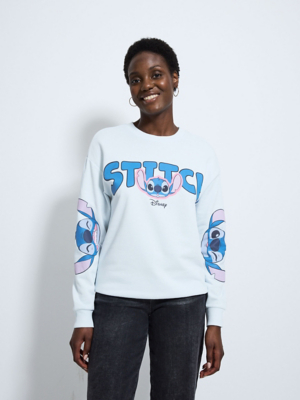 Disney Lilo & Stitch Blue Slogan Sweatshirt | Women | George at ASDA