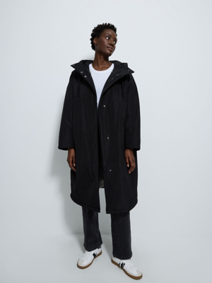 Black Borg Lined Dry Changing Robe Jacket | Women | George at ASDA