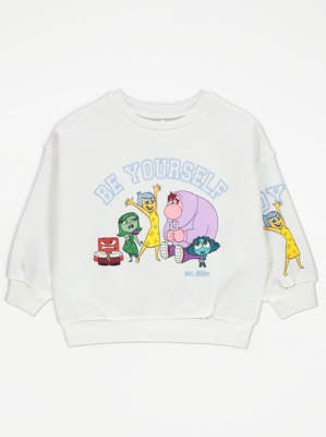 Disney Inside Out 2 White Be Yourself Sweatshirt | Kids | George at ASDA