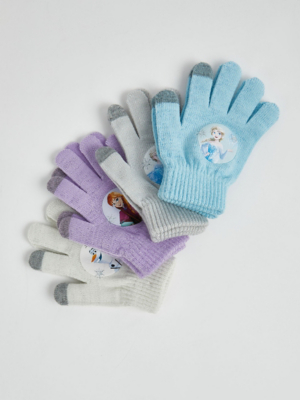 Disney Frozen Glitter Gloves 4 Pack | Kids | George at ASDA