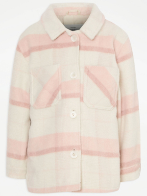 Pink Checked Shacket | Kids | George at ASDA
