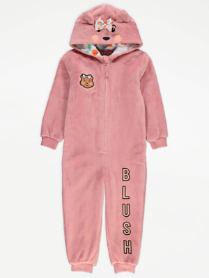 Children In Need Blush Pink Fleece Onesie | Kids | George at ASDA