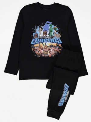 Minecraft Legends Black Long Sleeve Pyjamas | Kids | George at ASDA