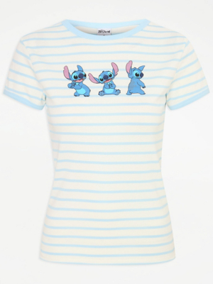 Disney Lilo and Stitch Striped T-Shirt | Sale & Offers | George at ASDA