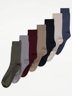Plain Feel Fresh Ankle Socks 7 Socks | Men | George at ASDA