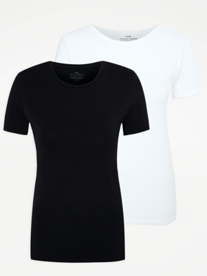Crew Neck T-Shirts 2 Pack | Women | George at ASDA