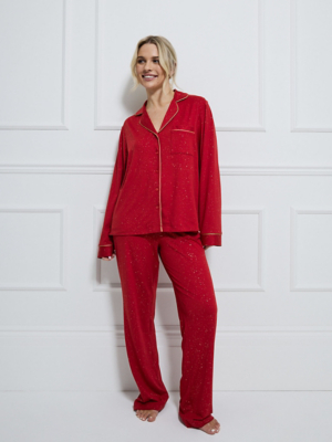 Billie Faiers Christmas Red Sparkle Matching Family Pyjamas | Lingerie ...