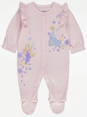 Disney Princess Pink Frill Sleepsuit | Baby | George at ASDA
