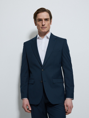 Teal Textured Regular Fit Suit Jacket | Men | George at ASDA