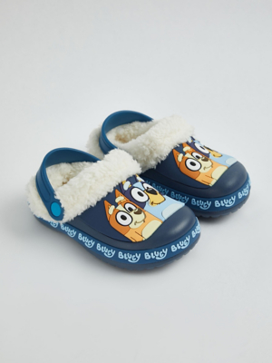 Bluey Bingo Blue Fleece Lined Clogs | Kids | George at ASDA