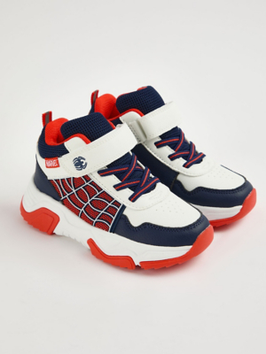 Marvel Spider-Man White Chunky High Top Trainers | Kids | George at ASDA