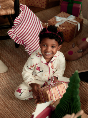 Christmas Cream Jingle Reindeer Matching Family Kids Shirt Pyjamas ...