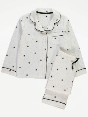 Christmas Cream Woven Star Matching Family Kids Pyjamas | Kids | George ...