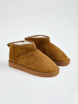 Tan Fleece Lined Snug Boot Slippers | Lingerie | George at ASDA