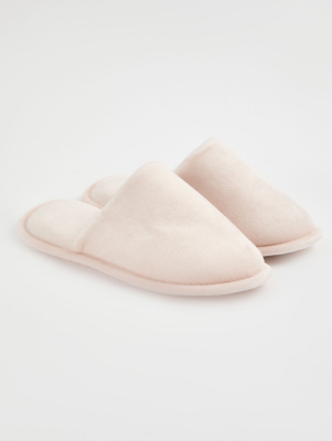 Pink Ribbed Mule Slippers | Lingerie | George at ASDA