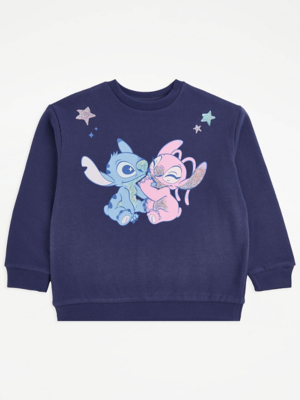 Disney Lilo & Stitch Angel Navy Star Sweatshirt | Kids | George at ASDA