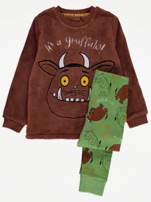 Gruffalo Brown Fleece Long Sleeve Pyjamas | Kids | George at ASDA