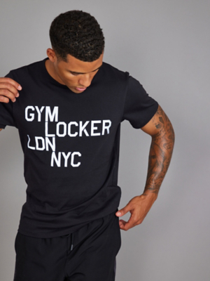 Gym Locker Black Graphic T-Shirt | Men | George at ASDA