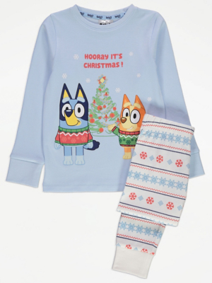 Bluey Christmas Hooray Matching Family Kids Pyjamas | Kids | George at ASDA