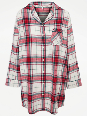 Christmas Red Checked Matching Family Womens Night Shirt | Lingerie ...