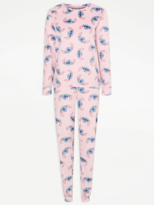 Disney Lilo & Stitch Pink Fleece Pyjamas Gift Set | Lingerie | George ...