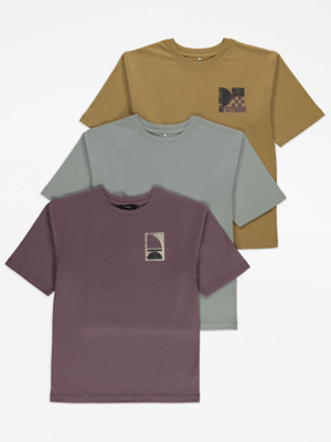 Beyond The Future Oversized T-Shirts 3 Pack | Kids | George at ASDA