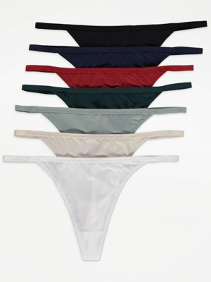 G String Knickers 7 Pack | Lingerie | George at ASDA