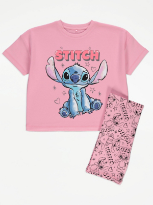 Disney Lilo and Stitch Pink Bubble Short Pyjamas | Sale & Offers ...