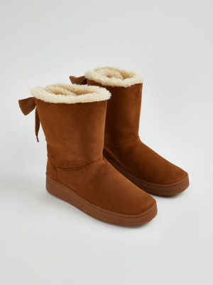 Fleece Lined Lace Up Snug Boots | Women | George at ASDA