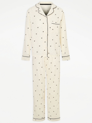 Christmas Cream Woven Star Matching Family Adults Pyjamas | Lingerie ...