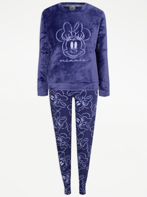 Disney Minnie Mouse Purple Fleece Pyjamas Gift Box | Lingerie | George ...