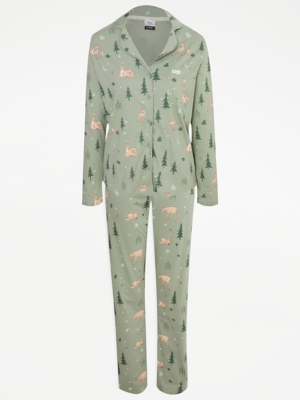 Disney Bambi Green Woodland Shirt Pyjamas | Lingerie | George at ASDA