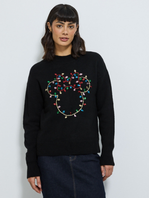 Disney Minnie Mouse Christmas Lights Knitted Jumper | Women | George at ...