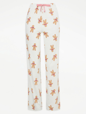 White Gingerbread Heart Pyjama Bottoms | Lingerie | George at ASDA