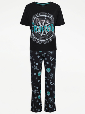 The Traitors Black Foil Short Sleeve Pyjamas | Lingerie | George at ASDA