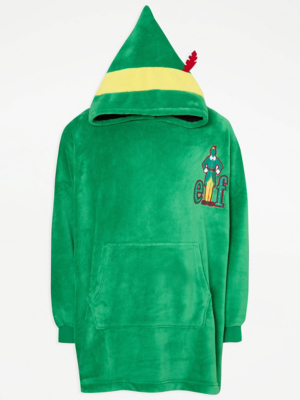 Buddy The Elf Feather Hood Green Snuggle Hoodie | Men | George at ASDA