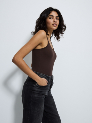 Chocolate Brown Basic Fitted Cami Top | Women | George at ASDA