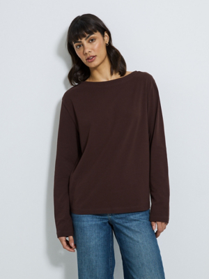 Boat Neck Long Sleeve Top | Women | George at ASDA