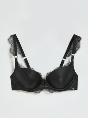 Studio Edit Black Lace Padded Bra | Lingerie | George at ASDA