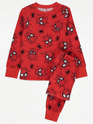 Easy On Adaptive Marvel Spider-Man Red Pyjamas | Kids | George at ASDA