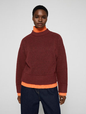 Roksanda Oversized Knitted Roll Neck Jumper | Women | George at ASDA