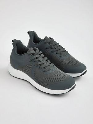 Grey Mesh Sporty Trainers | Men | George at ASDA