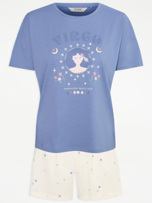 Blue Star Virgo Short Pyjamas | Lingerie | George at ASDA