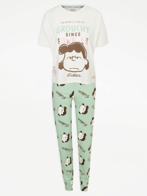 Peanuts Lucy Grouchy Short Sleeve Pyjamas | Lingerie | George at ASDA